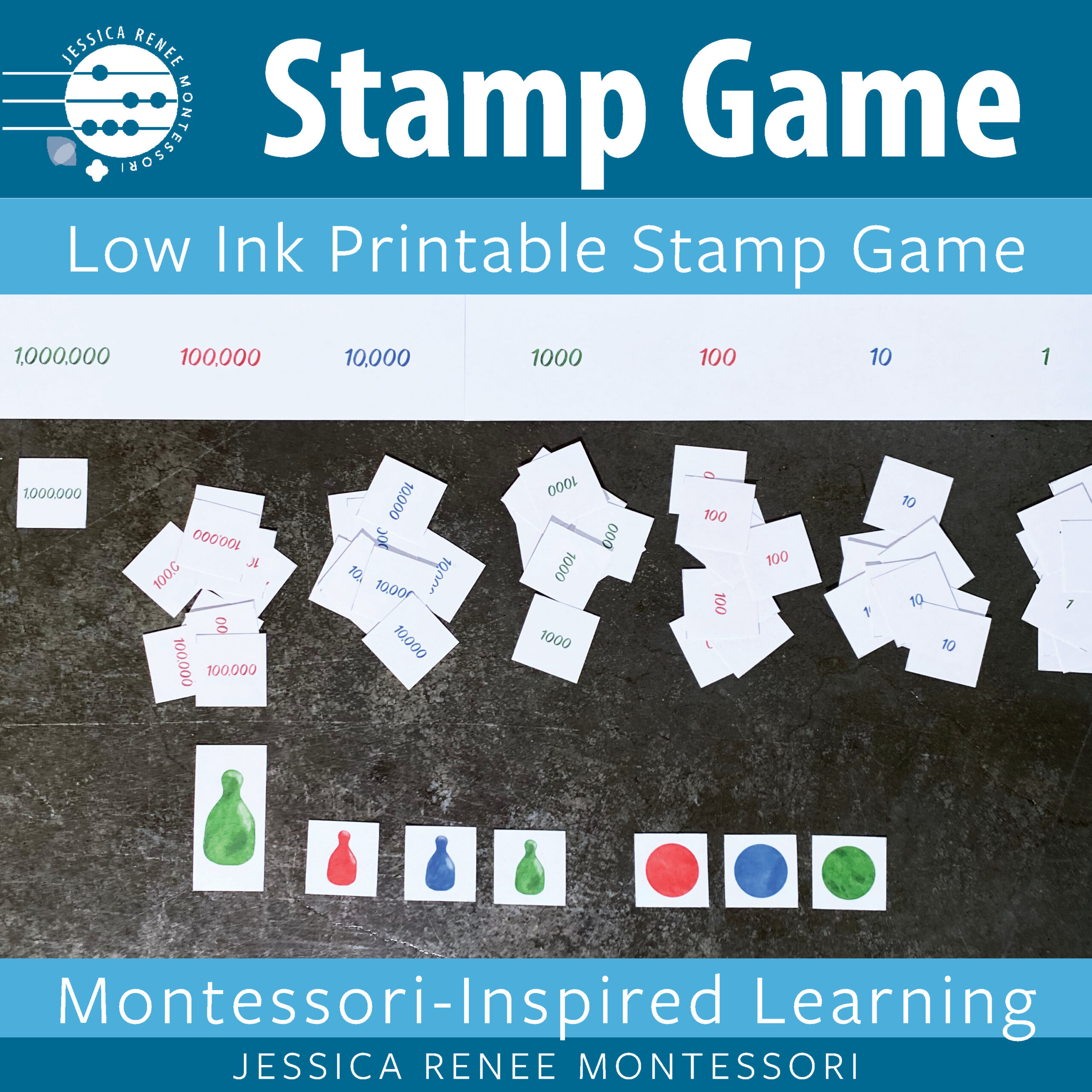 Montessori Printable Stamp Game Material (Low Ink Version) | Made By ...