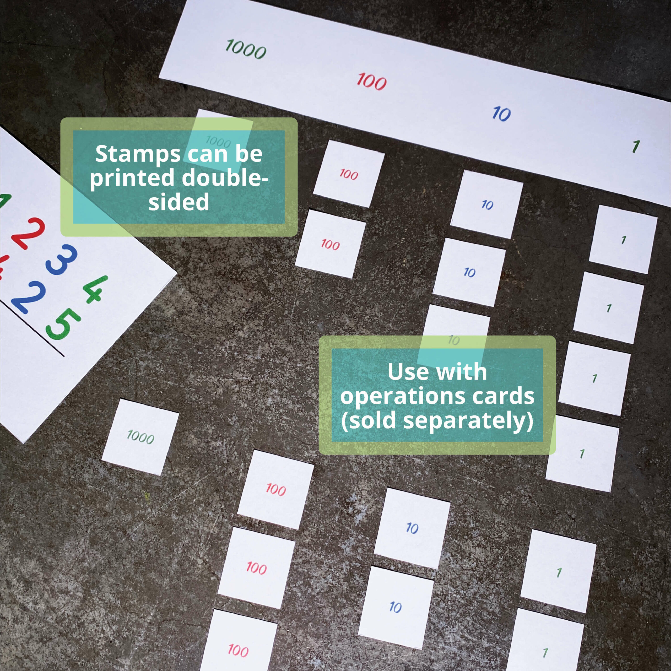 Montessori Printable Stamp Game Material (Low Ink Version) | Made By ...