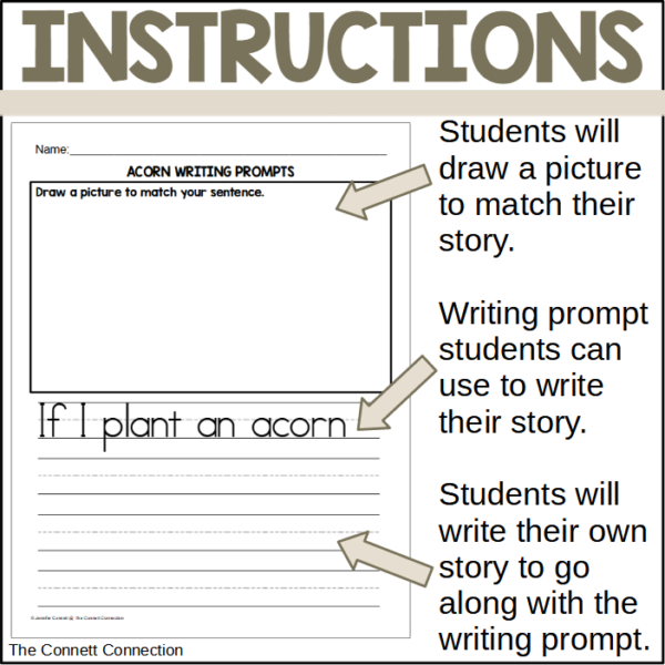 Acorn Writing Prompts | Made By Teachers