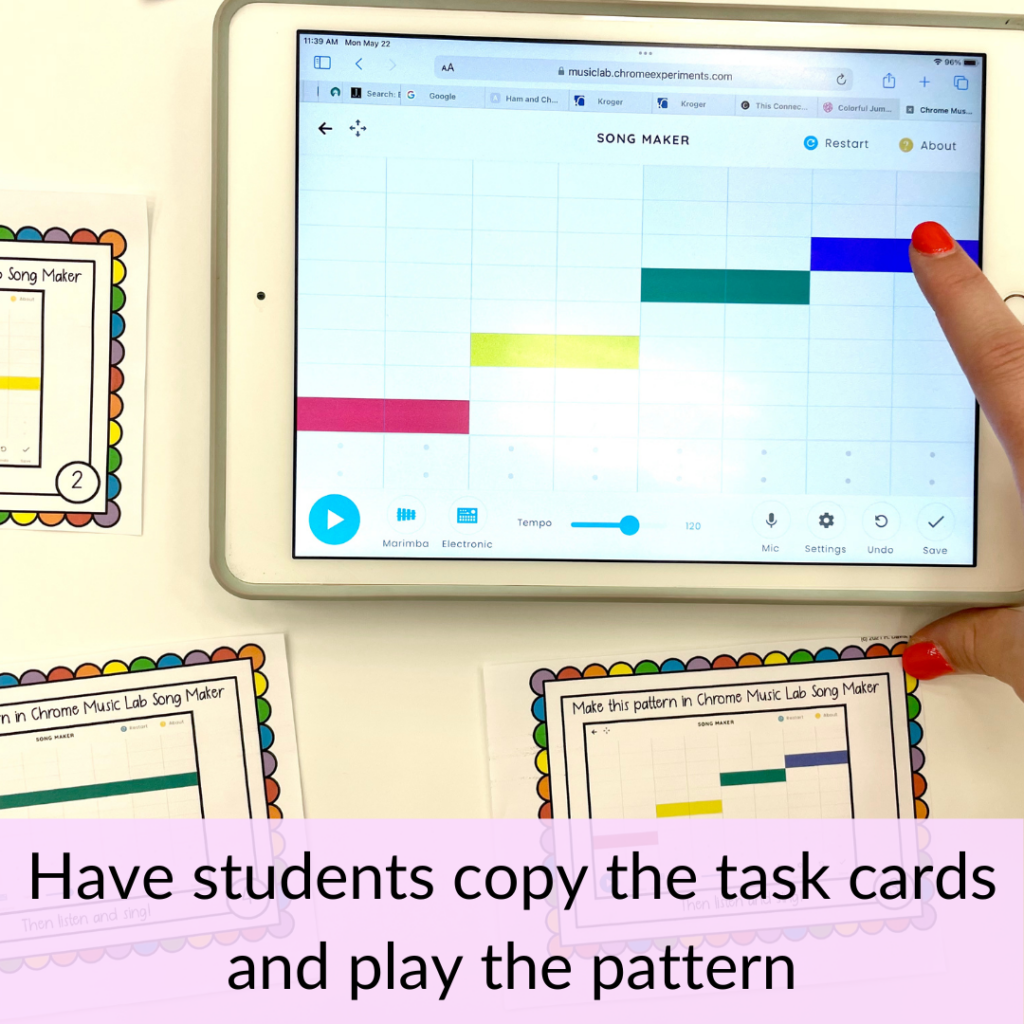 Chrome Music Lab Solfege Task Card BUNDLE for STEAM Elementary Music ...