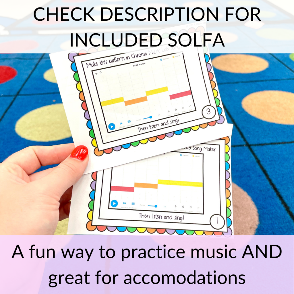 Chrome Music Lab Solfege Task Card BUNDLE for STEAM Elementary Music ...