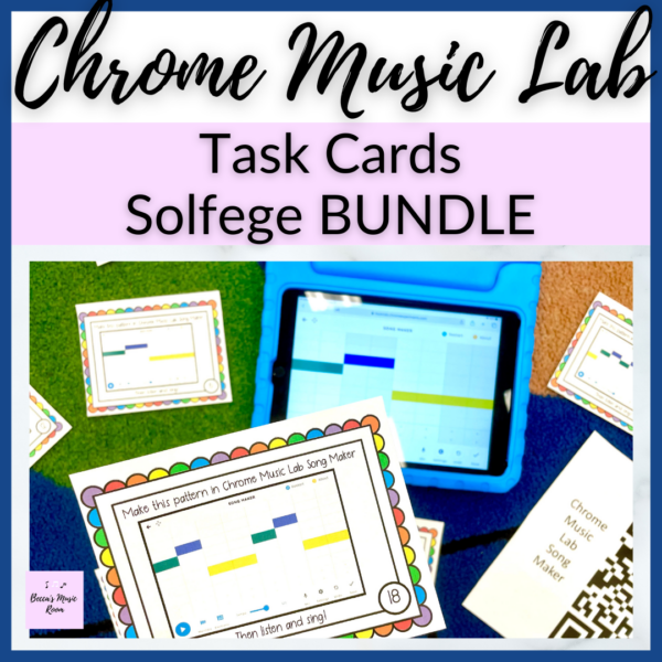 Chrome Music Lab Solfege Task Card BUNDLE for STEAM Elementary Music ...
