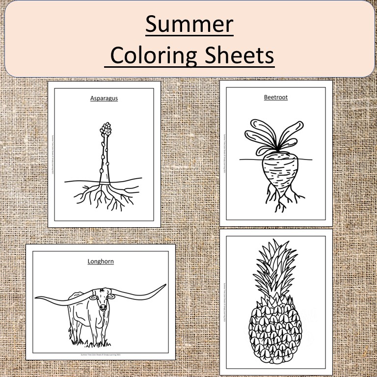 Summer Color Sheets Pages Art Garden Flowers Butterfly plants | Made By ...