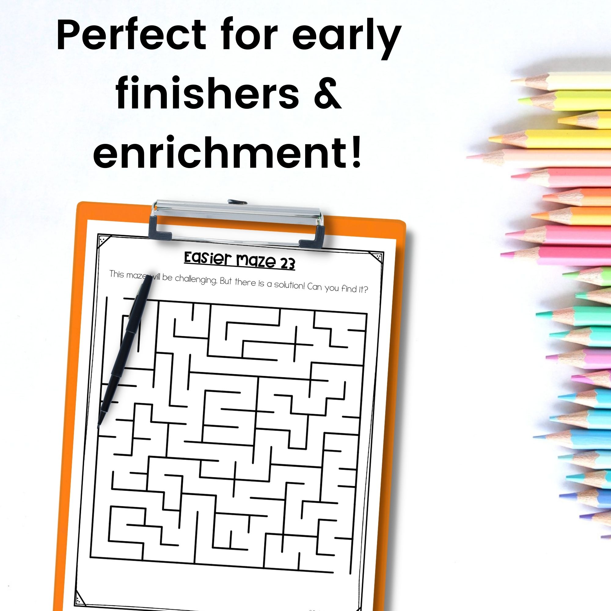 Early and Fast Finishers Mazes -- 50 Easy Maze Puzzles for Young ...