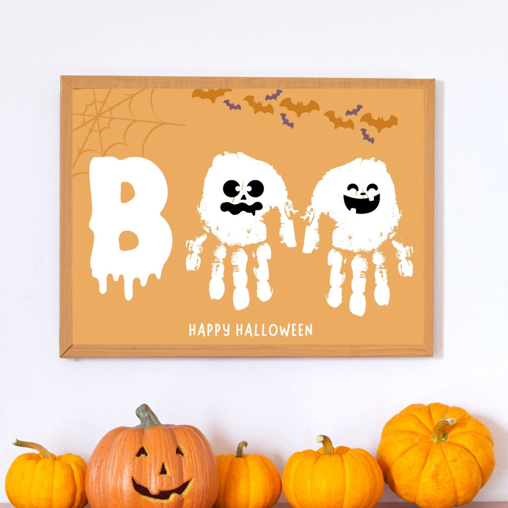 Ghost Handprint Art | Halloween Craft For Kids - Made By Teachers