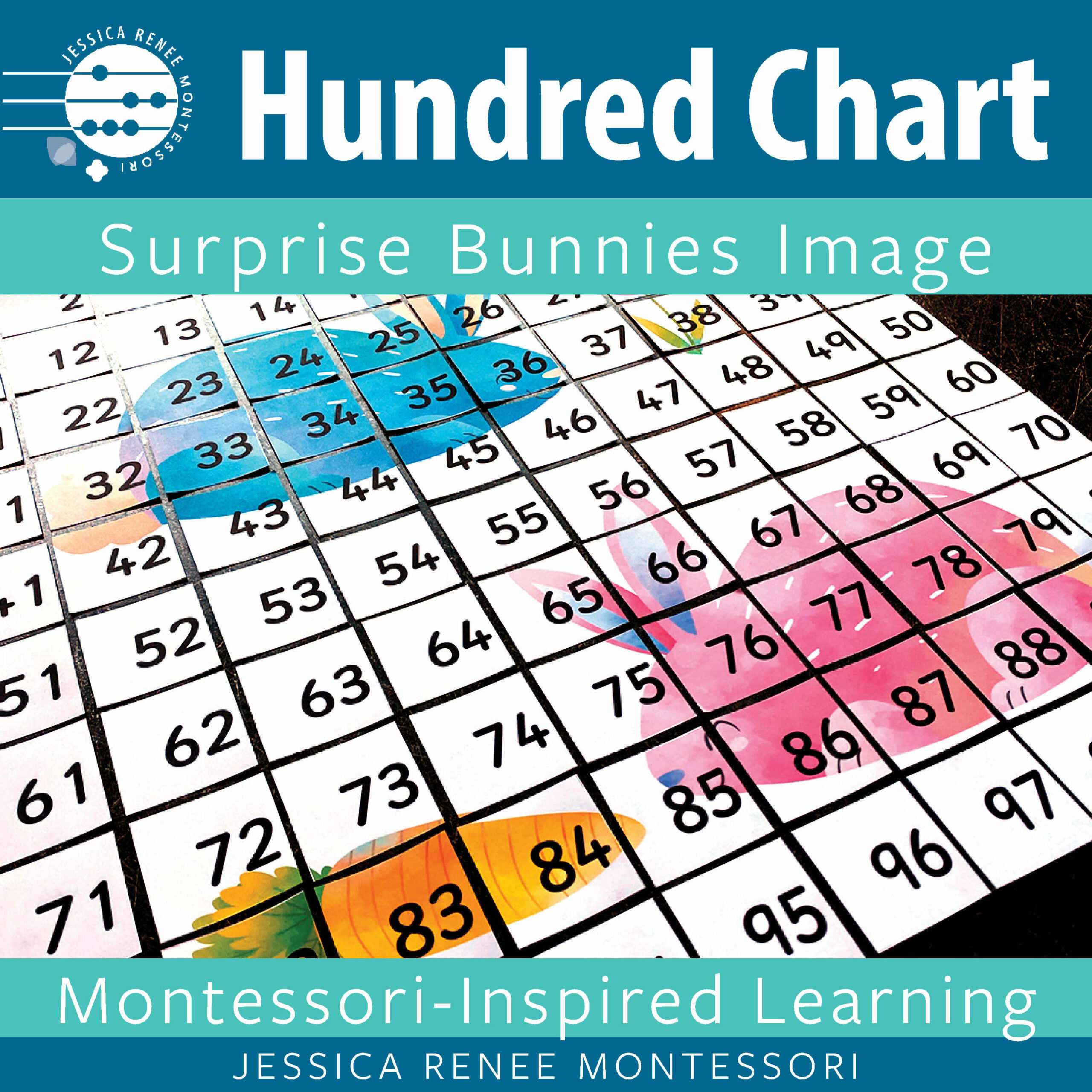 Montessori Math 100 Chart Spring And Easter Bunnies Made By Teachers Montessori Math 100 Chart Spring And Easter Bunnies Made By Teachers