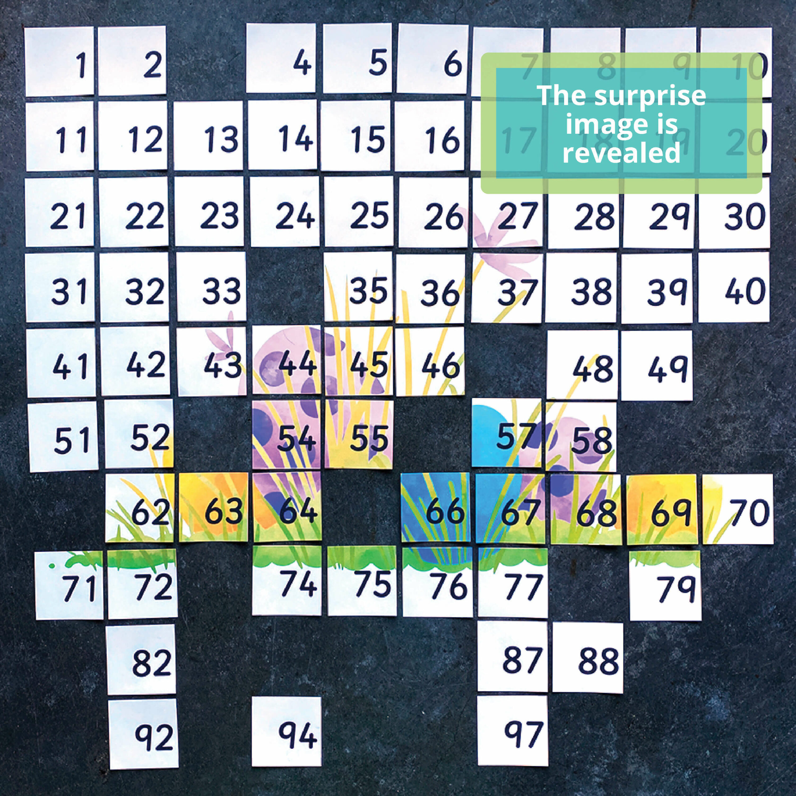 Montessori Math 100 Chart Spring and Easter Hidden Eggs | Made By Teachers