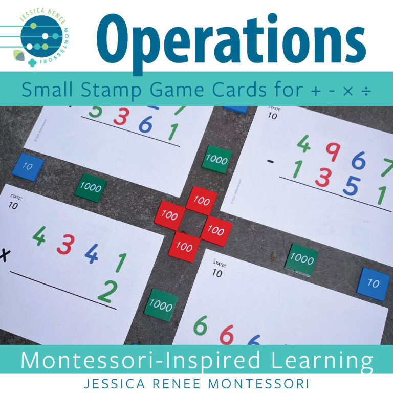 Montessori Math Bead Squares 1-10 Clip Art | Made By Teachers