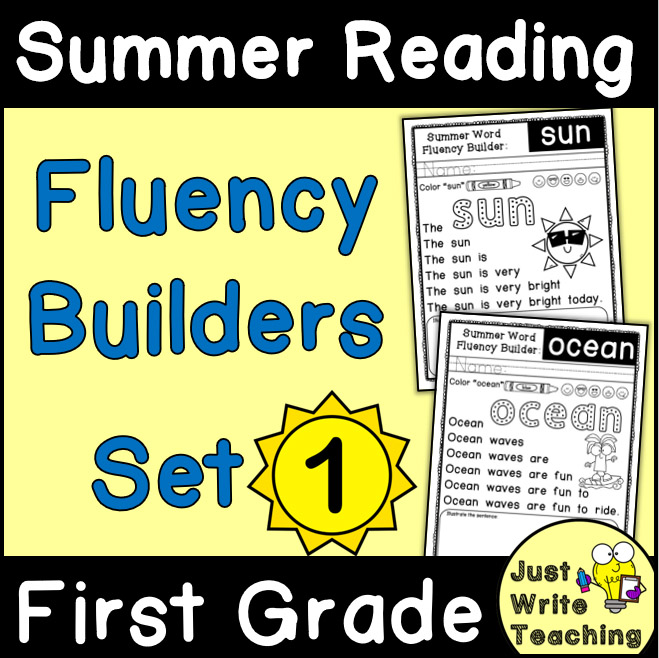 First Grade Summer Reading Fluency Builders - Set 1 | Made By Teachers