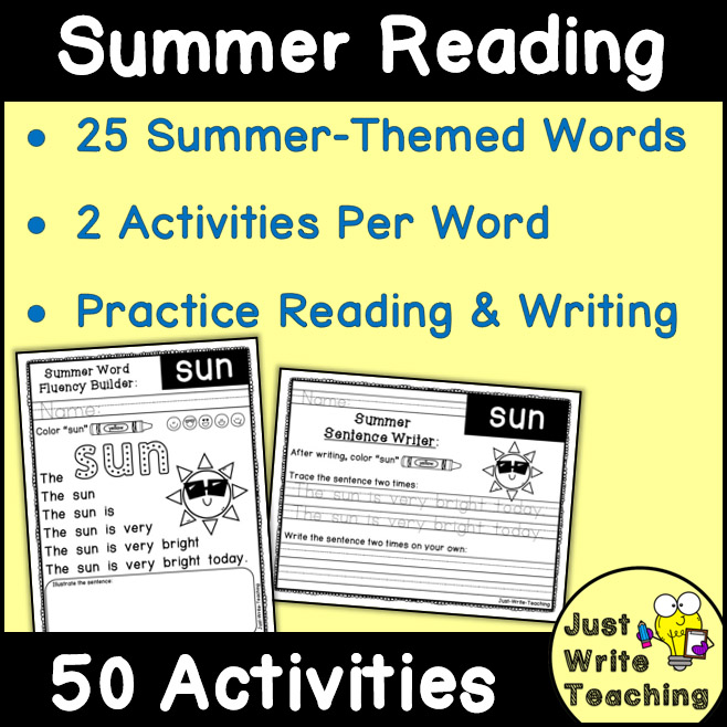 First Grade Summer Reading Fluency Builders - Set 1 | Made By Teachers