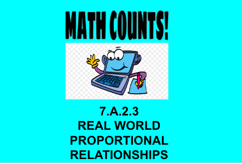 Complete Online Distance Learning 7th Math Real World Proportional ...