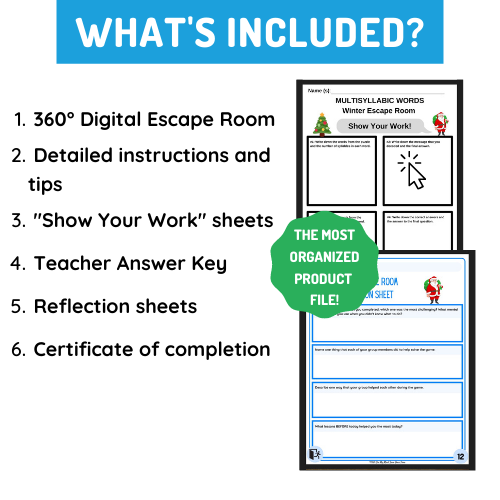 Multisyllabic Words | Reading Escape Room | 360 Digital Escape Room ...
