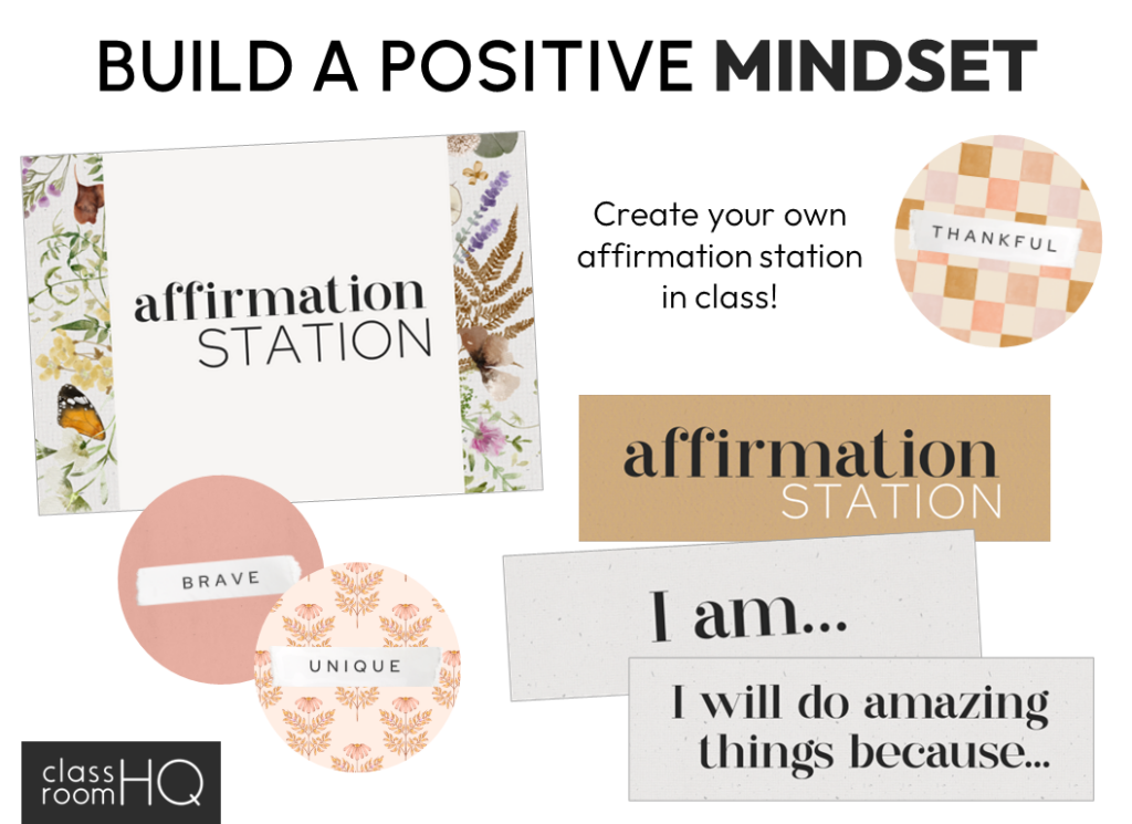 COTTAGECORE Affirmation Station Pack | Made By Teachers