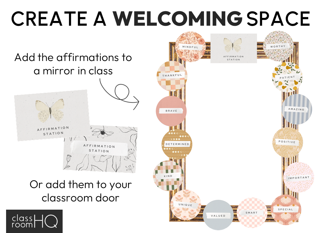 COTTAGECORE Affirmation Station Pack | Made By Teachers