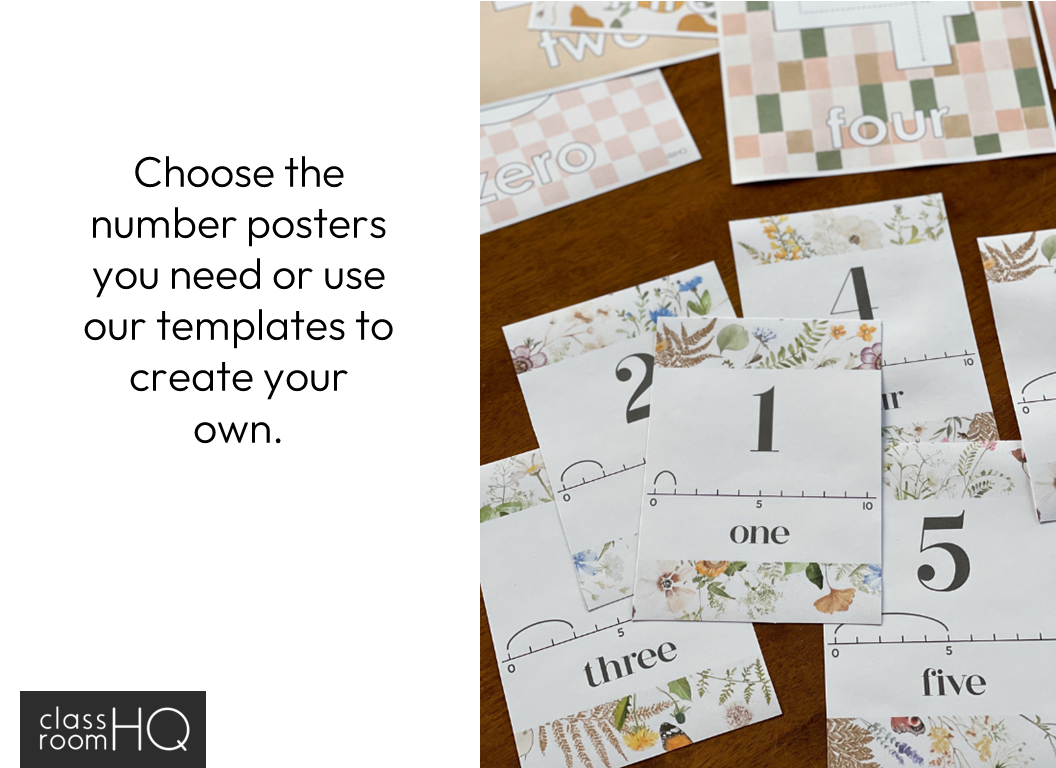 COTTAGECORE Number Posters | Made By Teachers