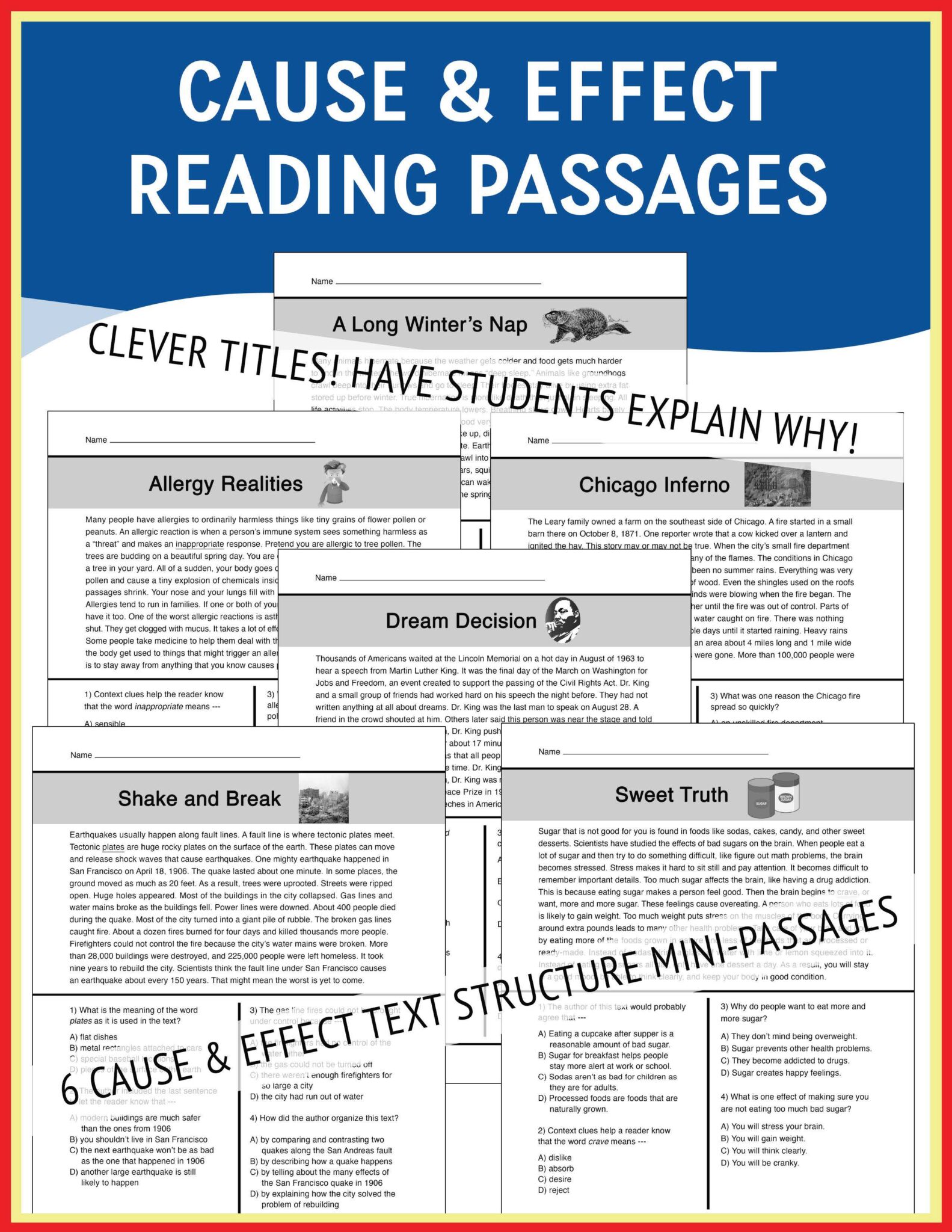 Cause And Effect Text Structure Reading Comprehension Passages Made cause-and-effect-text-structure-reading-comprehension-passages-made