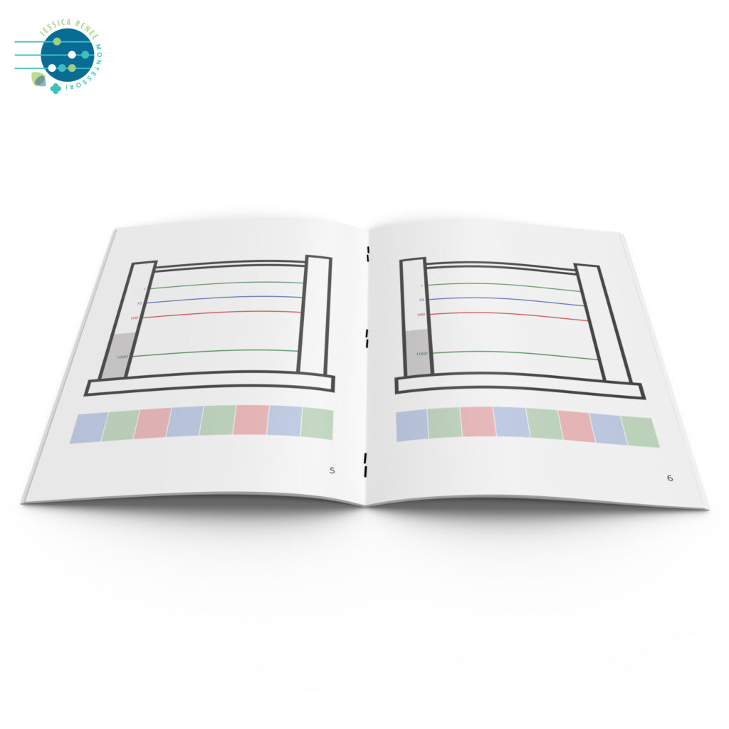 Montessori Math Small and Large Bead Frame Blank Booklets Bundle | Made ...