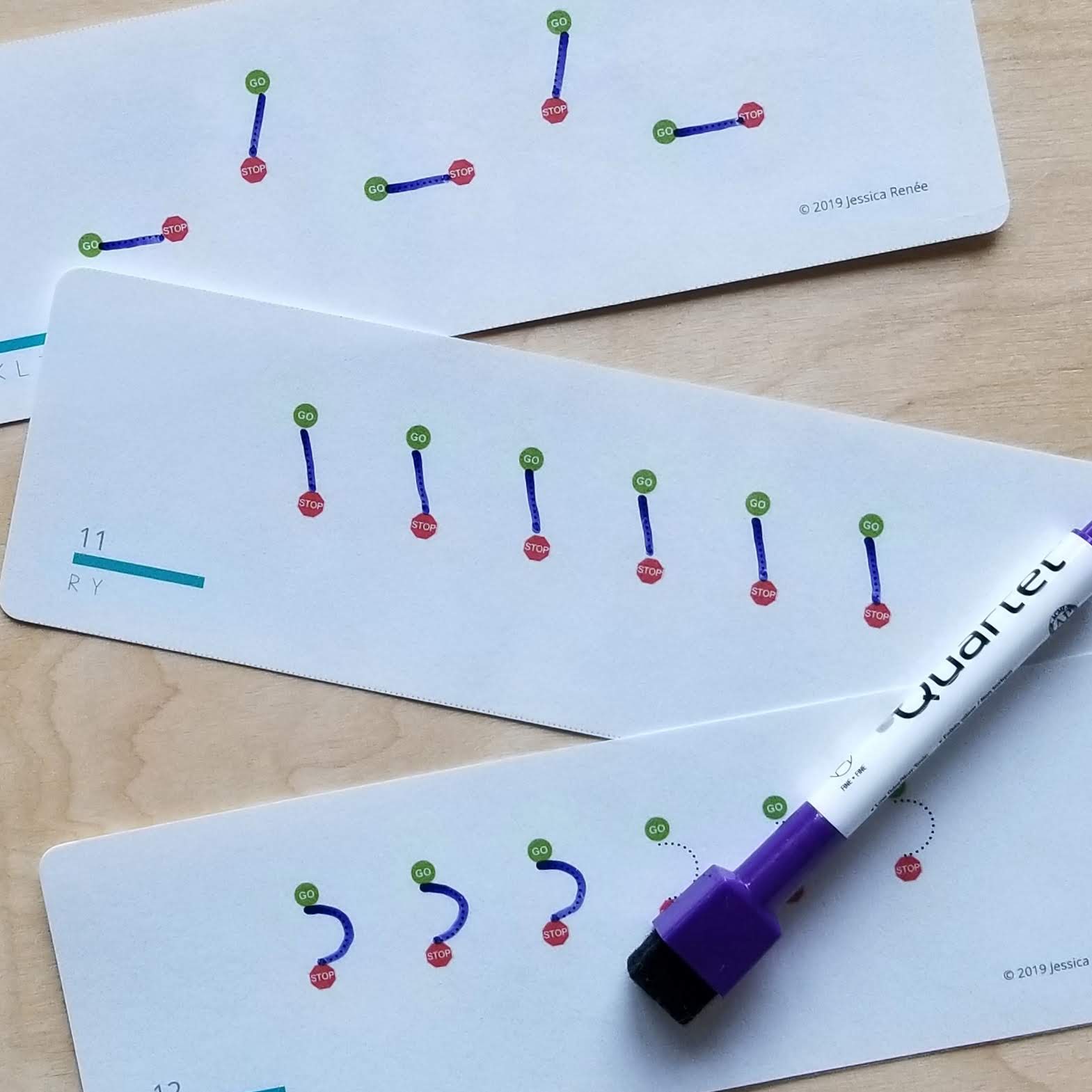 Pre-writing Tracing Cards: Uppercase and Lowercase Strokes | Made By Teachers