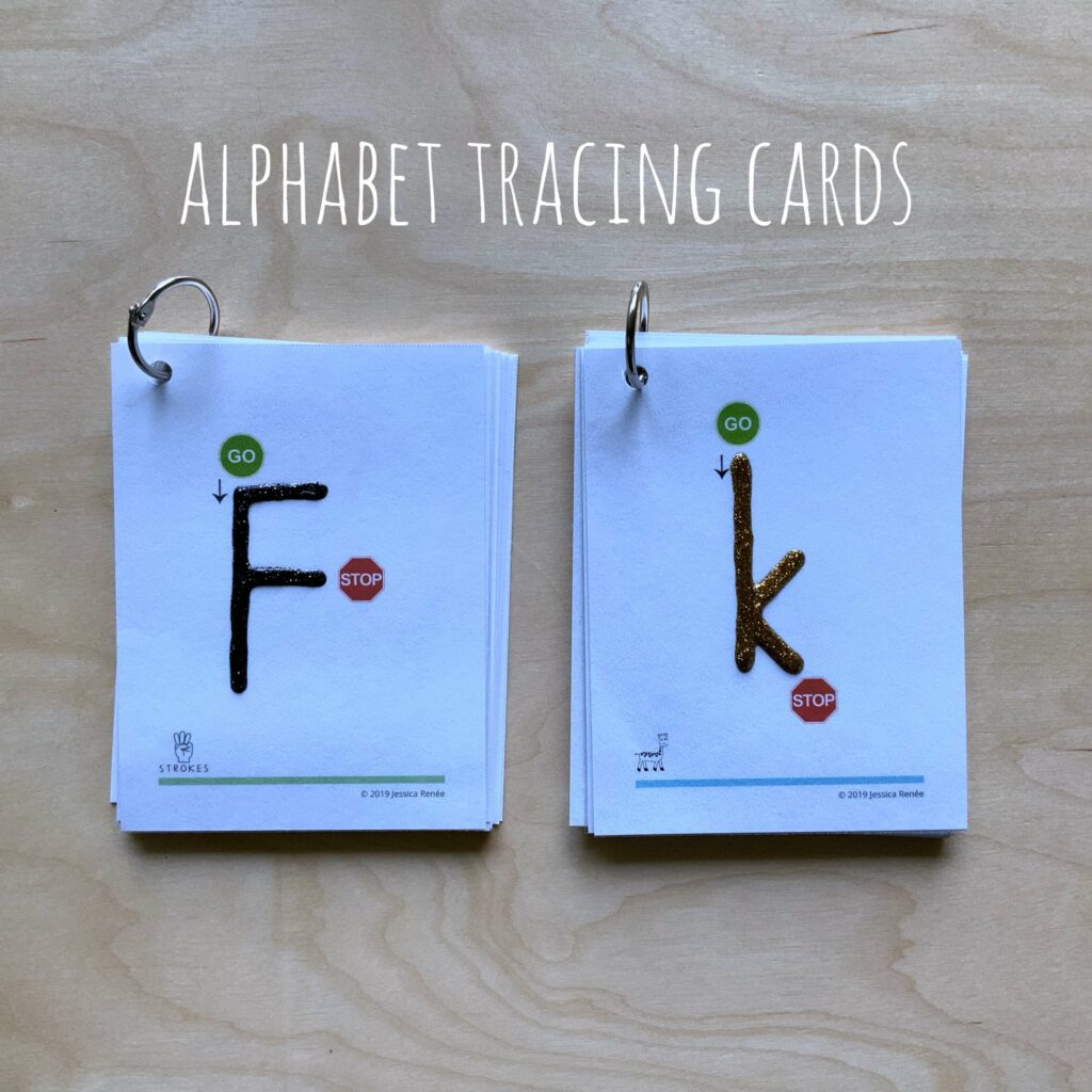 Printing Tracing Cards: Uppercase and Lowercase Alphabet Bundle | Made ...