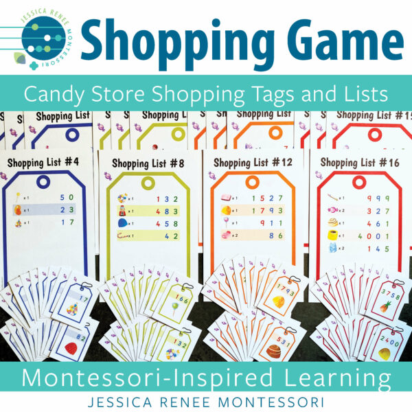 Montessori Math Shopping Game Candy Store Bundle | Made By Teachers