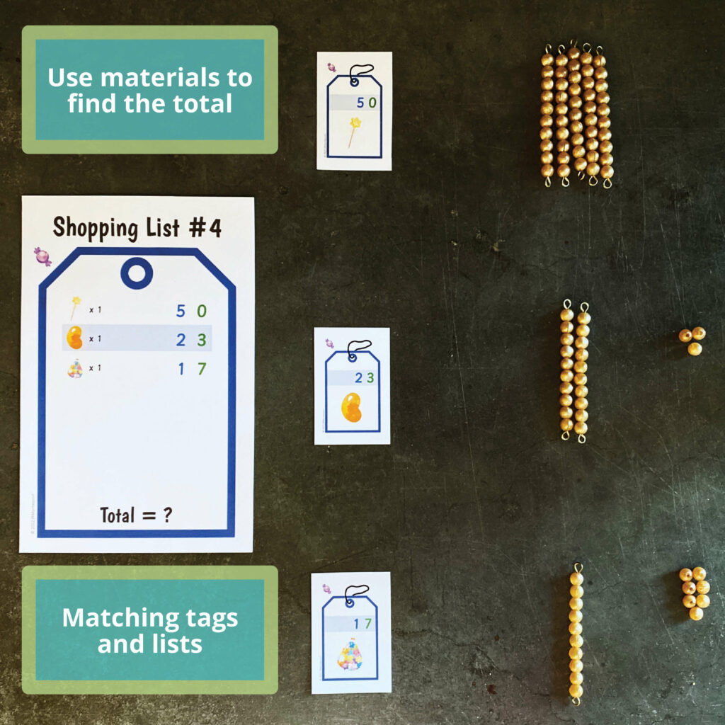 Montessori Math Shopping Game Candy Store Bundle | Made By Teachers