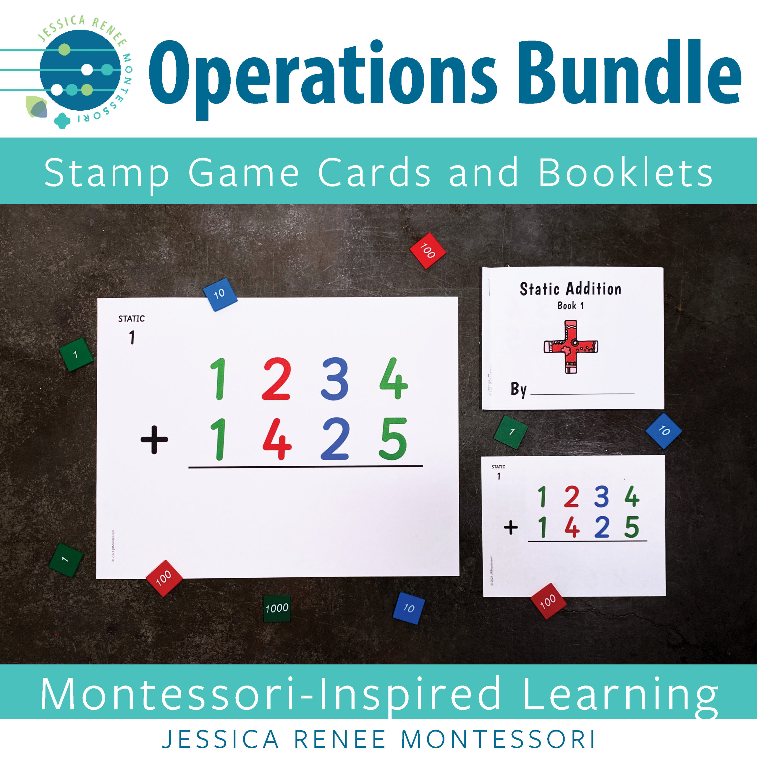 Montessori Math Blank Small Bead Frame Booklets | Made By Teachers