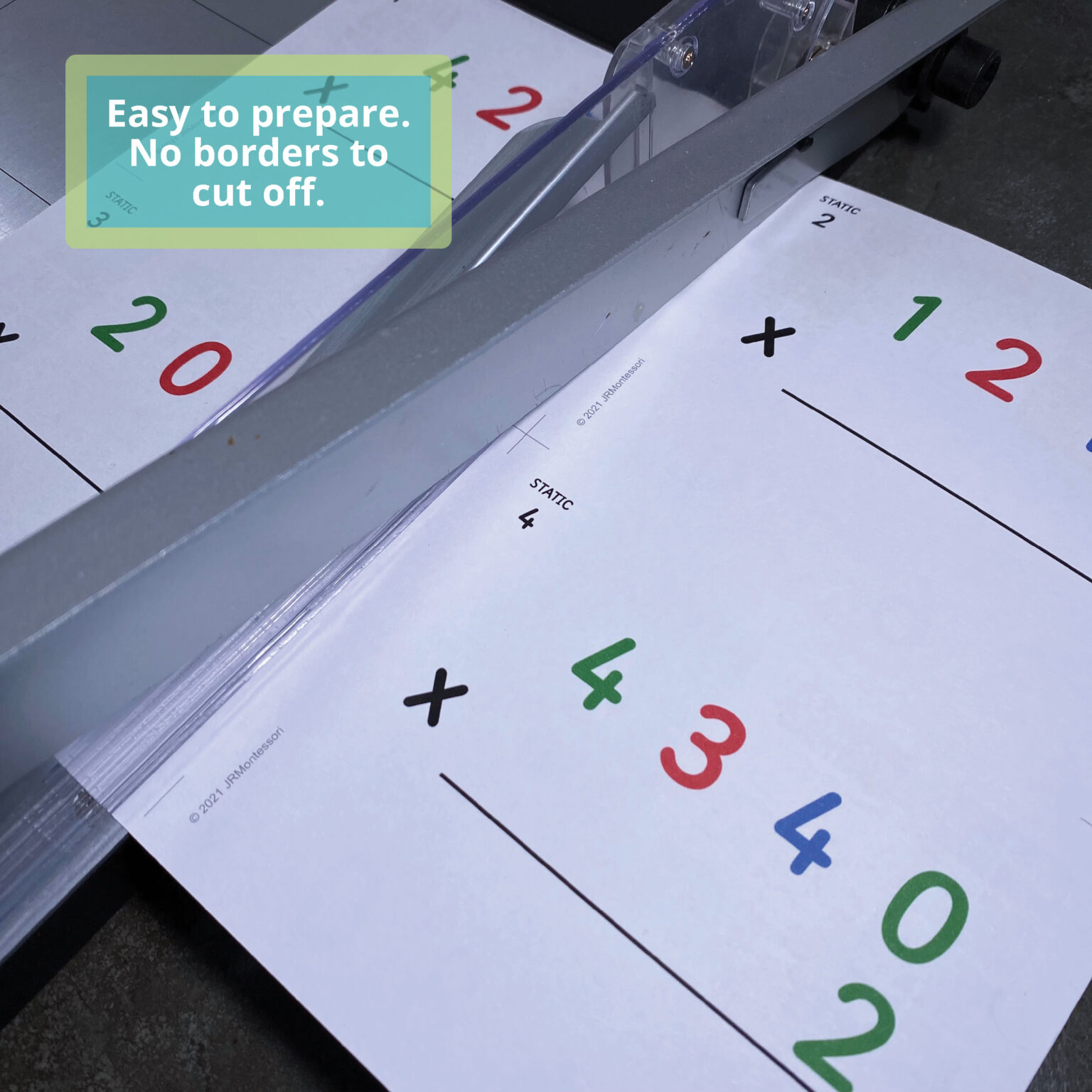 Montessori Math Stamp Game Operations Booklets and Cards - Made By Teachers
