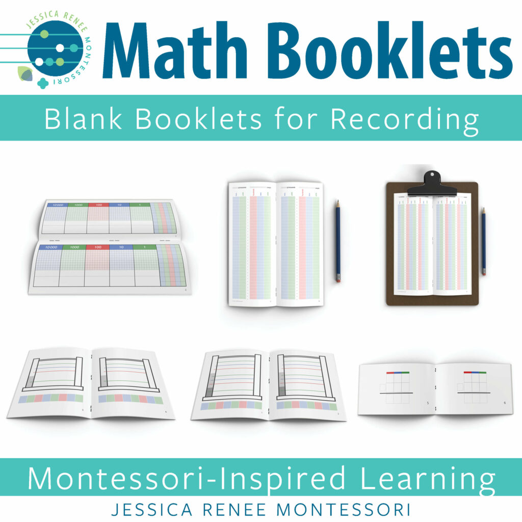 Blank Montessori Math Booklets for Recording Answers Bundle | Made By ...