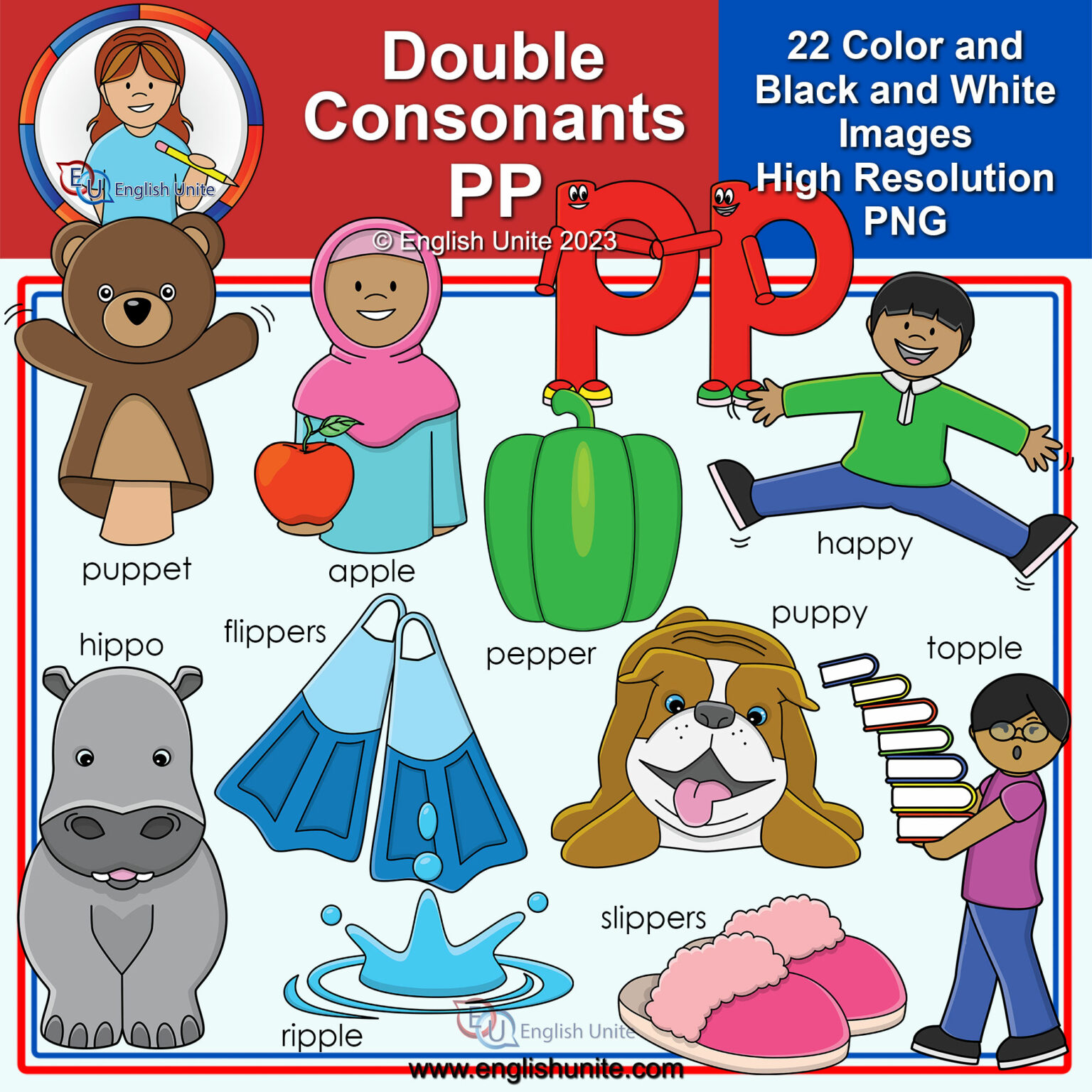 Clip Art - Double Consonants PP | Made By Teachers