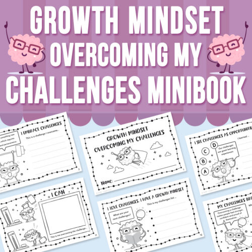 Growth Mindset | Overcoming My Challenges Mini Books BUNDLE | Made By ...