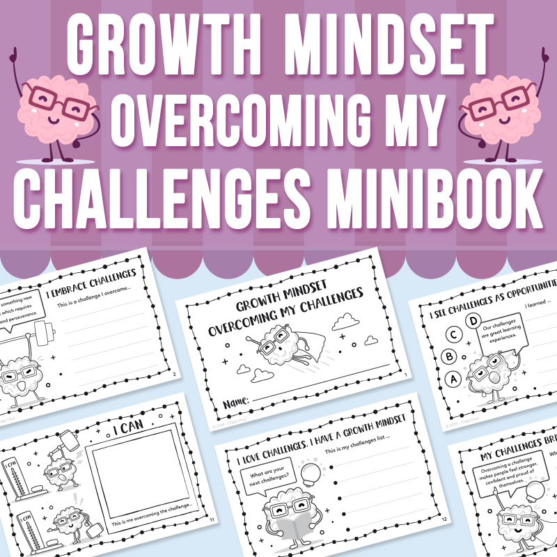 Growth Mindset | Overcoming My Challenges Mini Book | Made By Teachers
