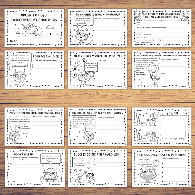 Growth Mindset | Overcoming My Challenges Mini Book | Made By Teachers