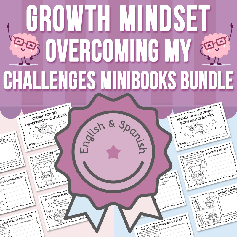 Growth Mindset | Overcoming My Challenges Mini Books BUNDLE | Made By ...