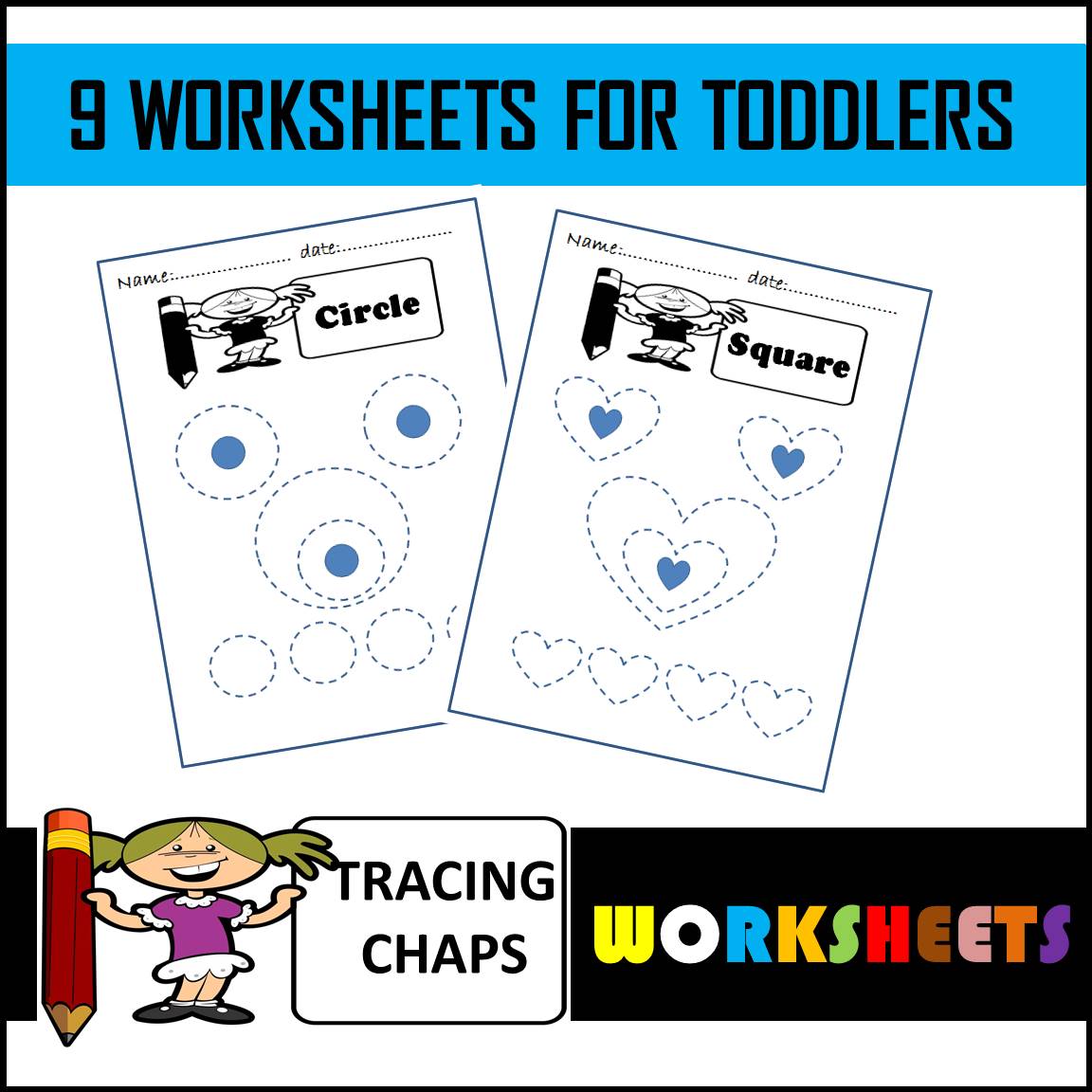 Tracing Shapes Worksheets For Toddlers | Made By Teachers
