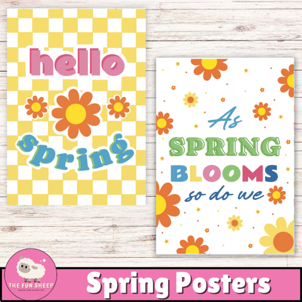 Spring Posters | Growth Mindset Classroom Decor - April Bulletin Board ...