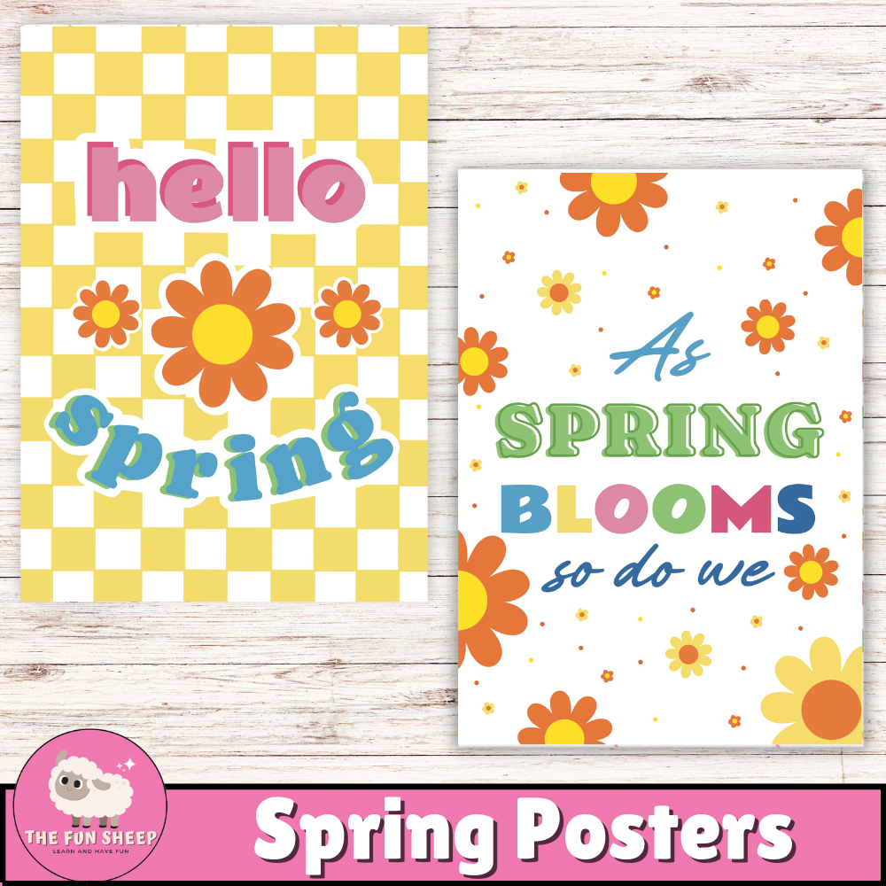 Spring Posters | Growth Mindset Classroom Decor - April Bulletin Board ...