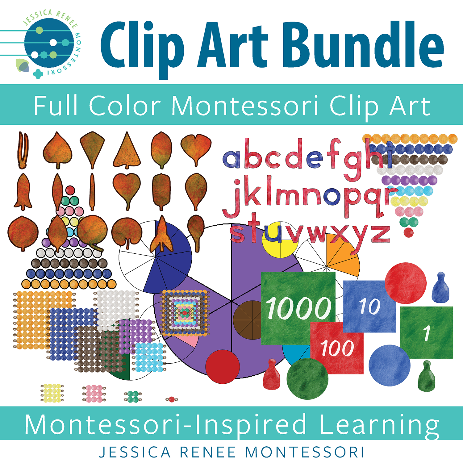 Montessori Math Bead Stair Snowflakes Clip Art | Made By Teachers