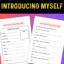 All About Me - printable Introducing Myself worksheet for grade 1, 2, 3 ...