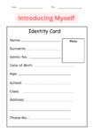 All About Me - printable Introducing Myself worksheet for grade 1, 2, 3 ...