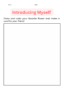 All About Me - printable Introducing Myself worksheet for grade 1, 2, 3 ...