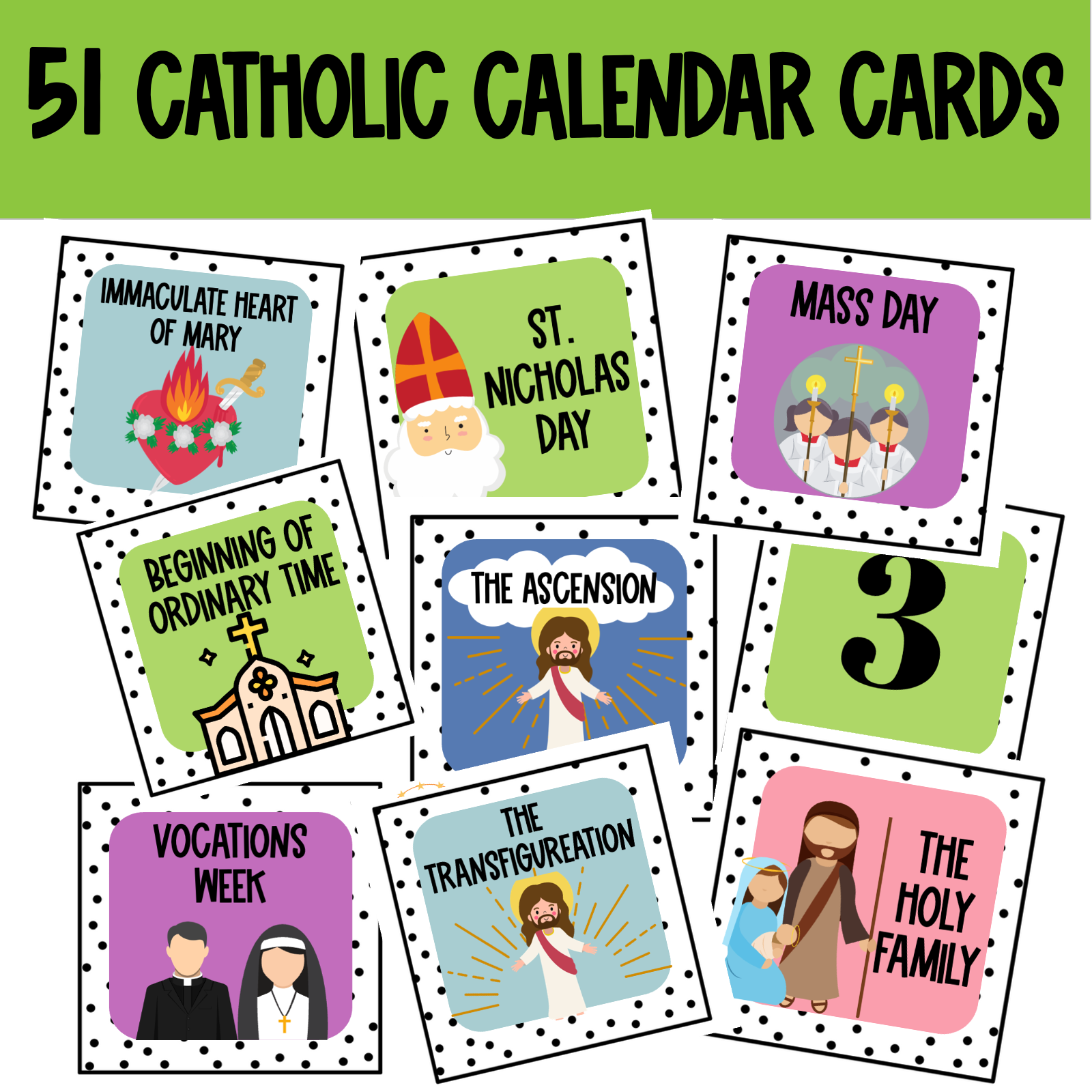 Catholic Calendar Squares | Made By Teachers