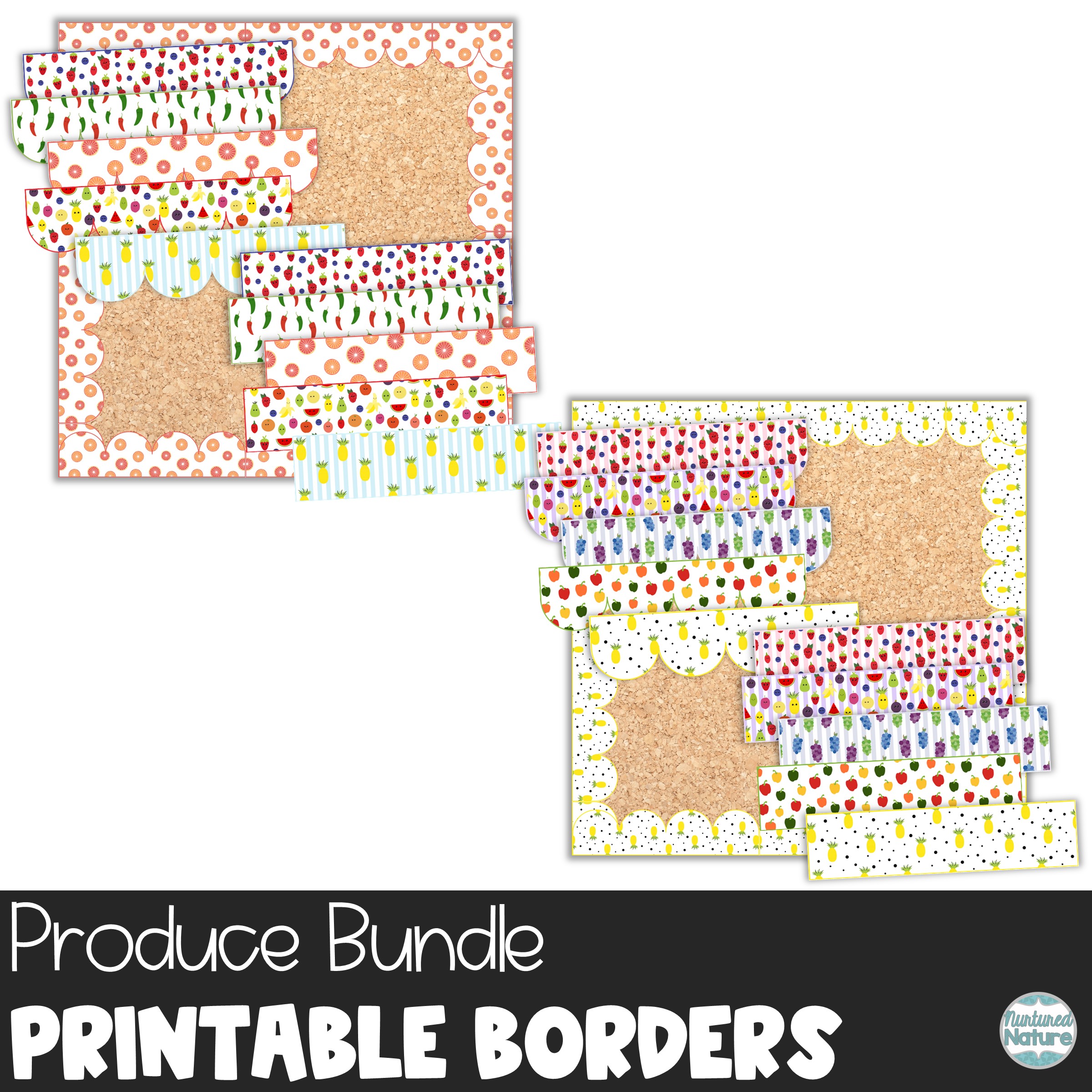 Bulletin Board Border - Kawaii Donuts - Printable Classroom Decor ...