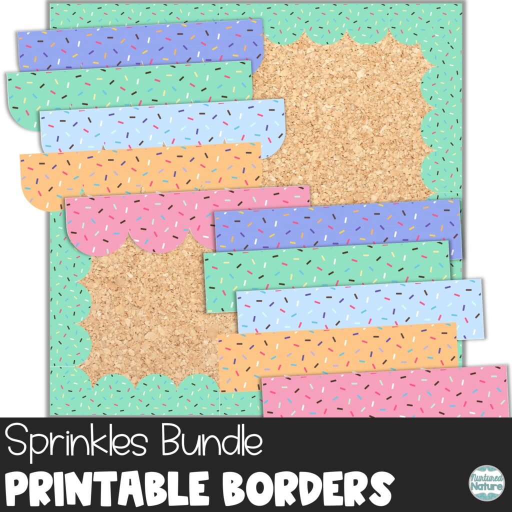 Bulletin Board Border - Sprinkle Kindness Bundle - Printable Classroom ...