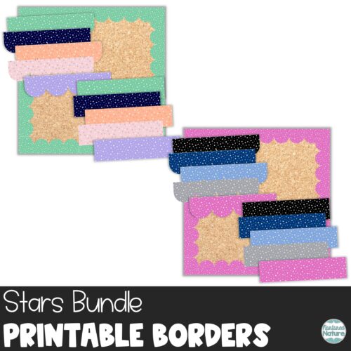 Star Bulletin Board Border Bundle - Printable Classroom Decor - Space ...