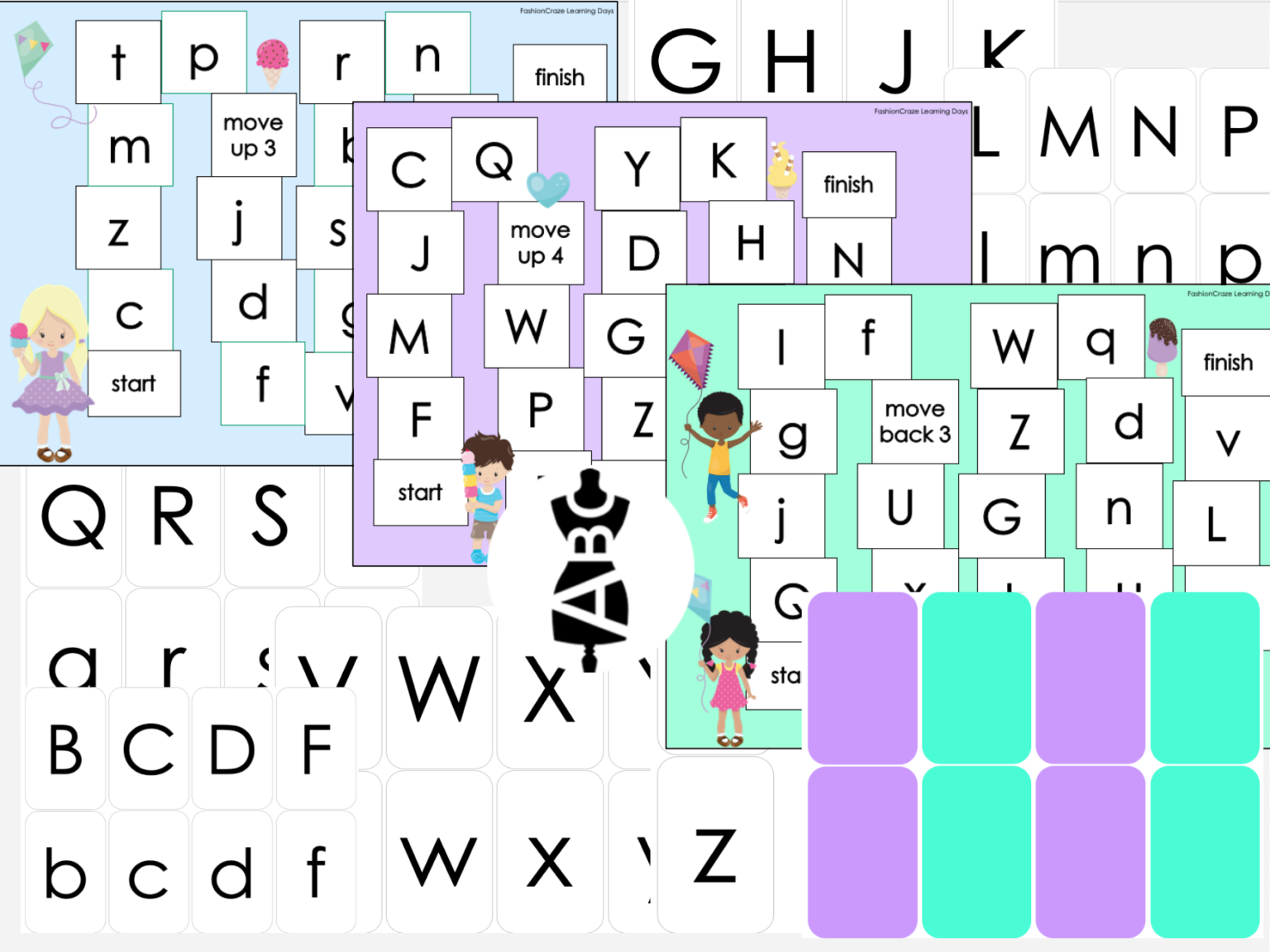 Consonant Letter Game with Uppercase and Lowercase Letters | Made By ...