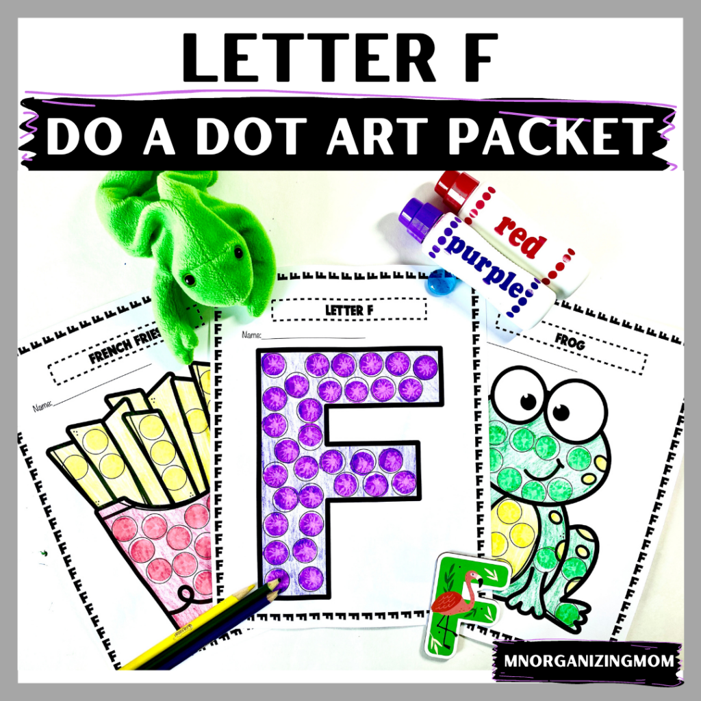 Letter F Do A Dot and Q-Tip Art Packet | Made By Teachers