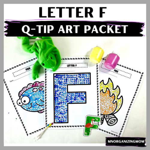 Letter F Do A Dot and Q-Tip Art Packet | Made By Teachers
