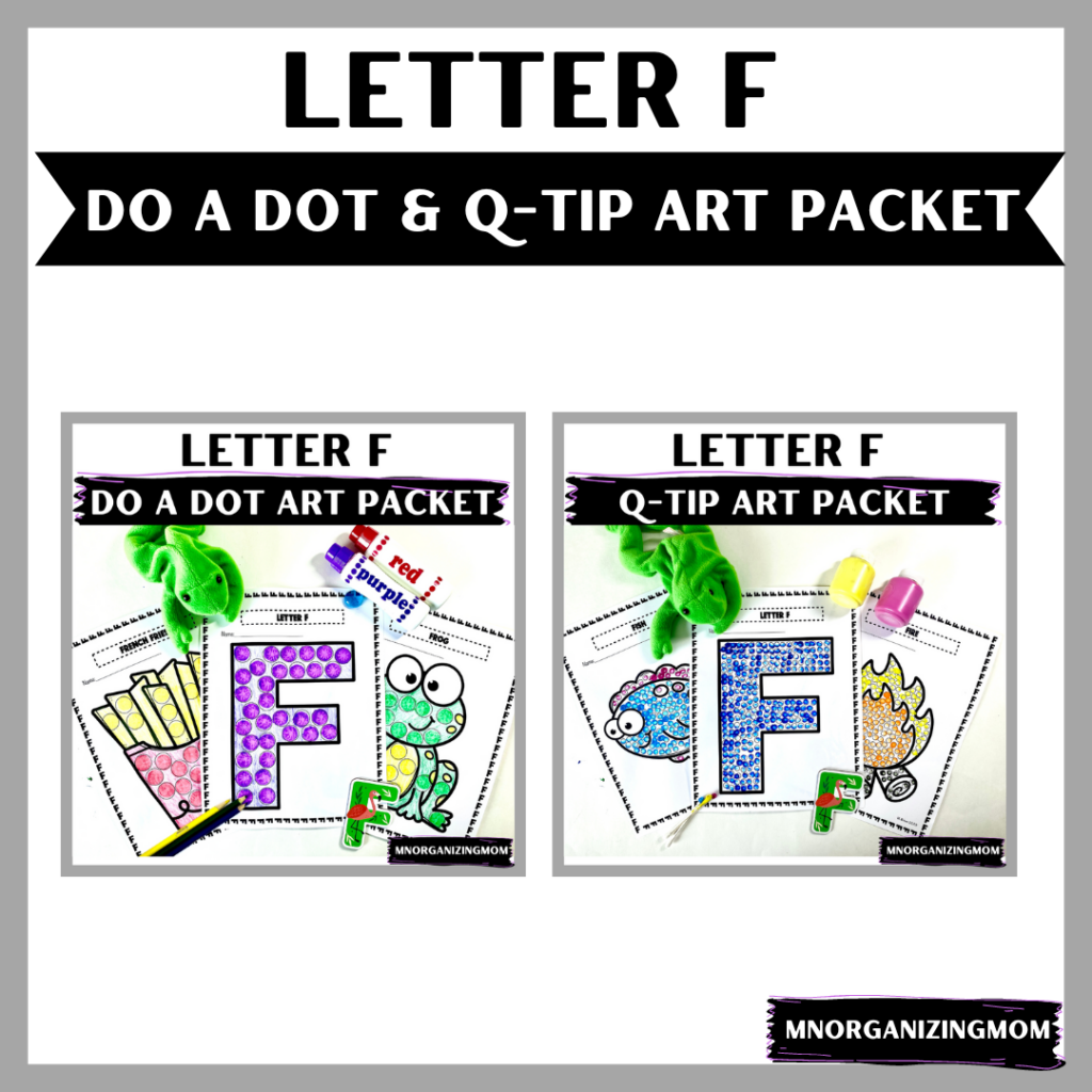 Letter F Do A Dot and Q-Tip Art Packet | Made By Teachers