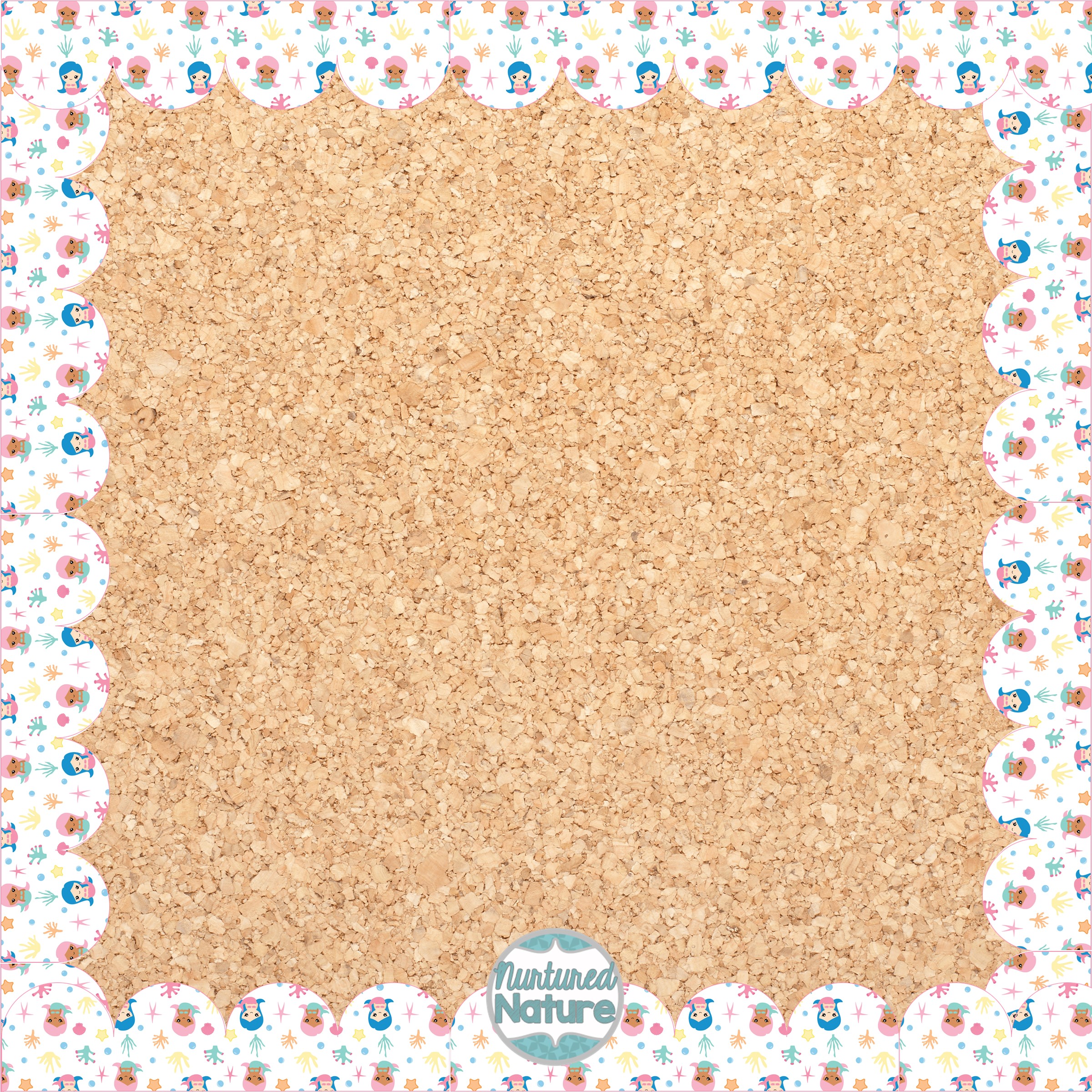 Cute Ocean Bulletin Board Border 2 - Printable Classroom Decor – Coral ...