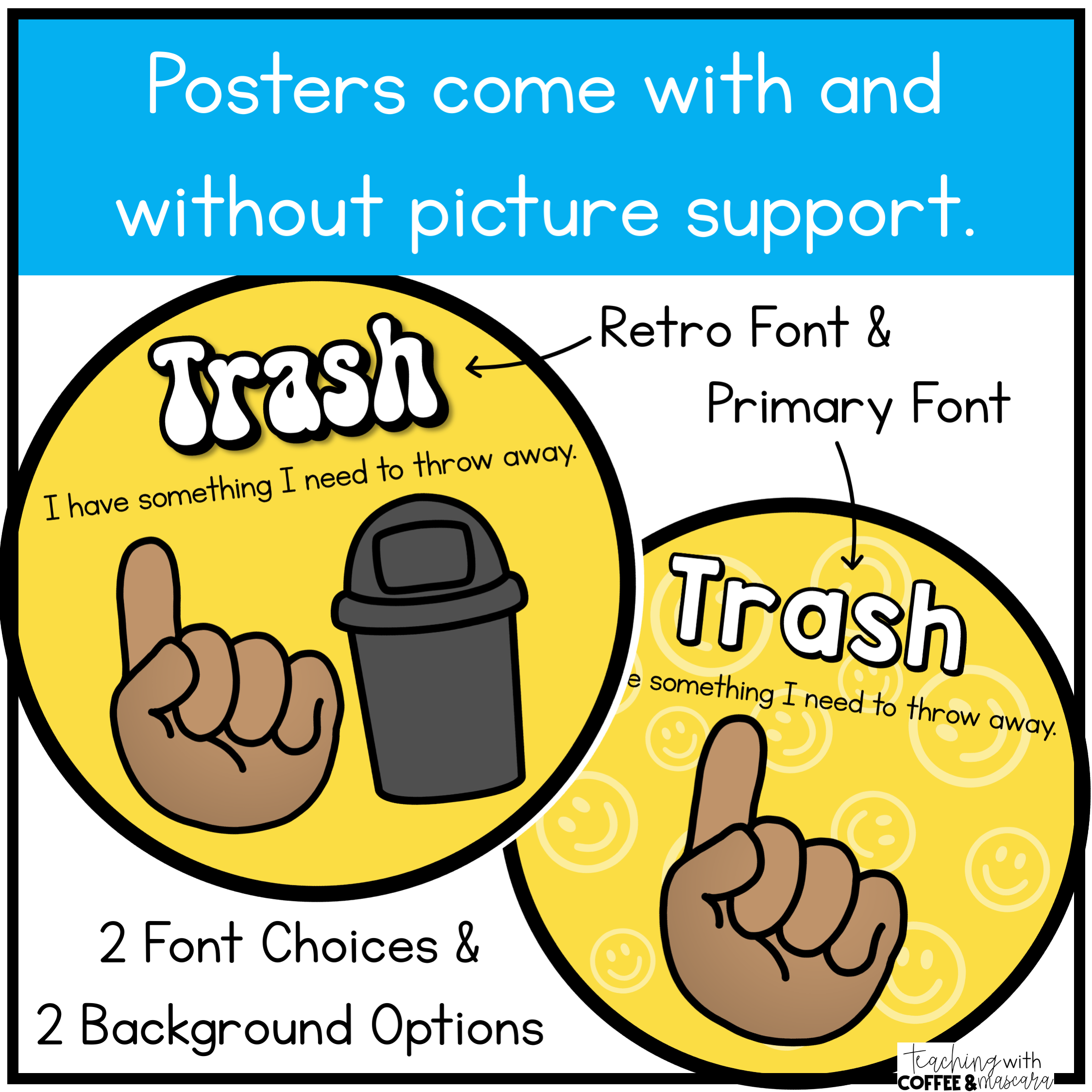 Rainbow Retro Hand Signal Posters | Made By Teachers